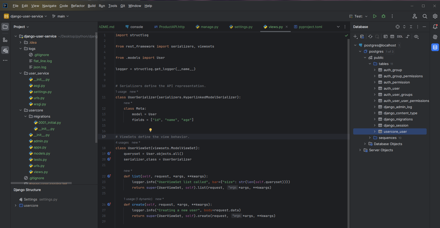 Django Service with Gunicorn
